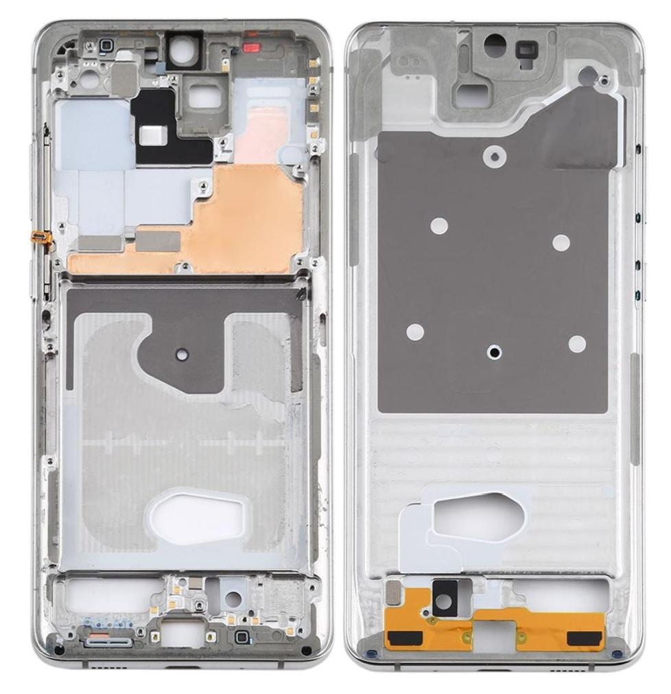 LCD Frame Middle Chassis for Samsung Galaxy S20 Ultra - White by Maxbhi.com