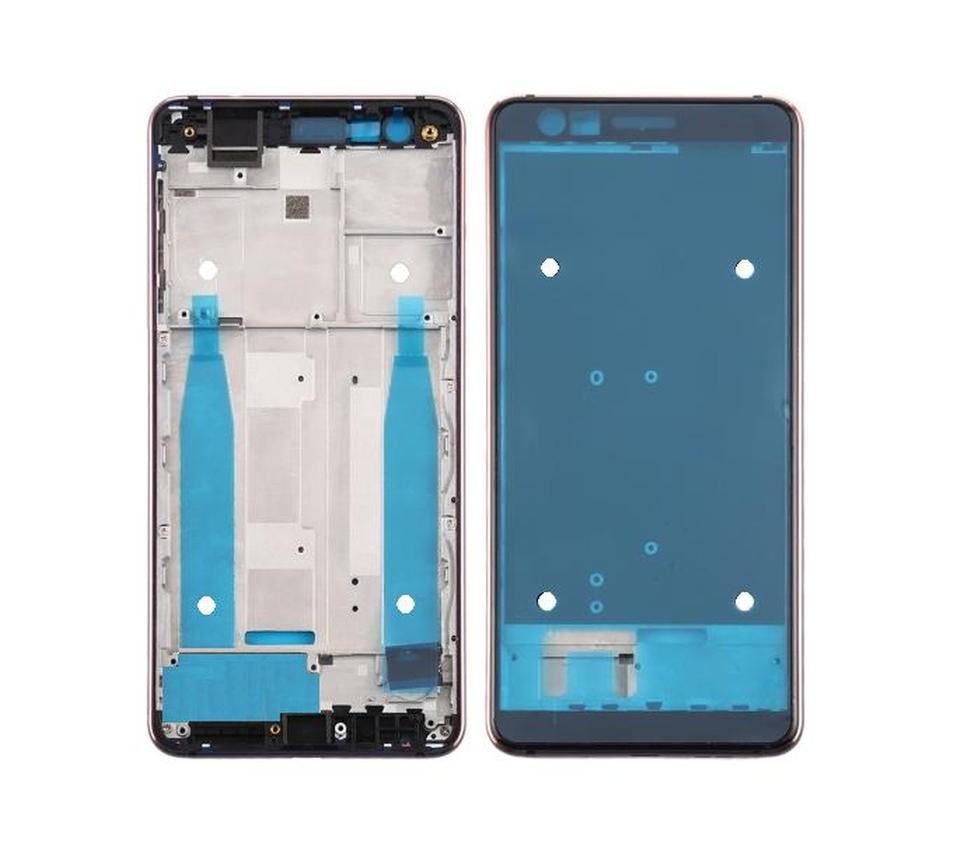 LCD Frame Middle Chassis for Nokia 3.1 (Nokia 3 2018) - Blue by Maxbhi.com