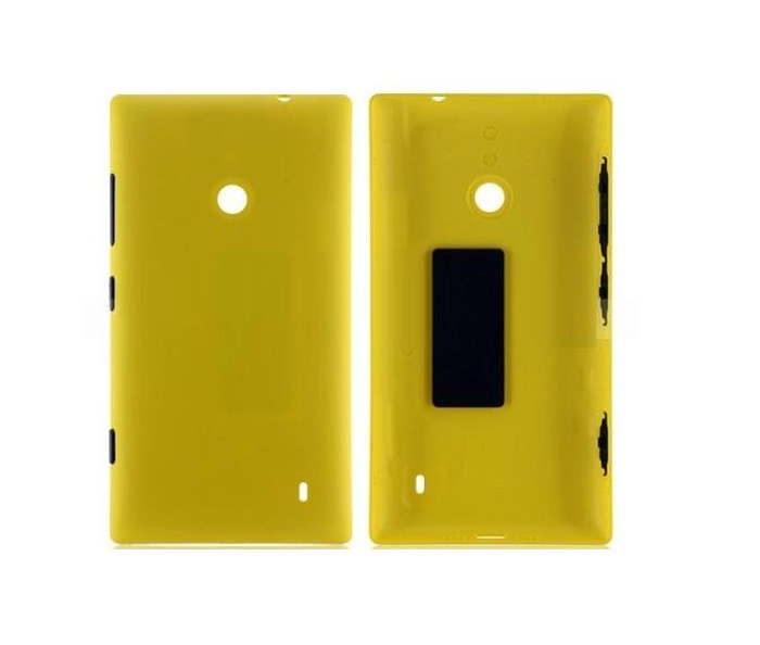 Back Panel Cover for Nokia Lumia 520 - Yellow - Maxbhi.com
