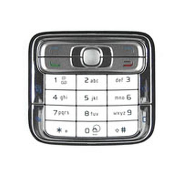 Keypad For Nokia N73 - White & Silver - Maxbhi.com