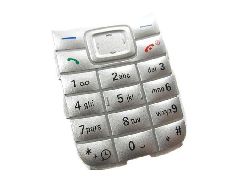 Keypad For Nokia 1110 - Latin Silver - Maxbhi.com