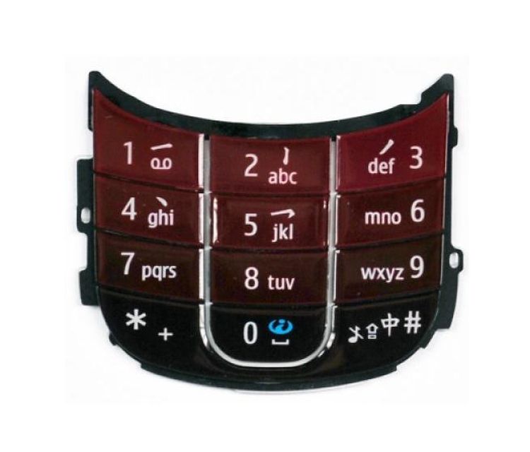 Keypad For Nokia 3600 slide - Red - Maxbhi.com