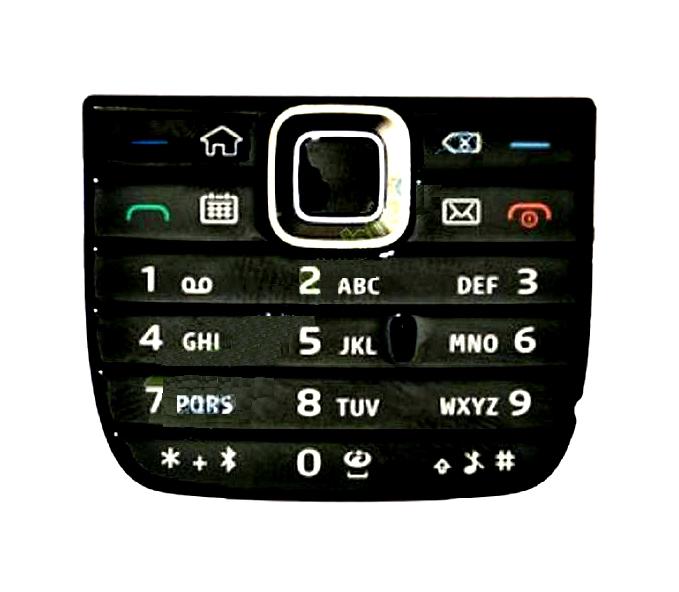 Keypad For Nokia E75 - Silver Black - Maxbhi.com