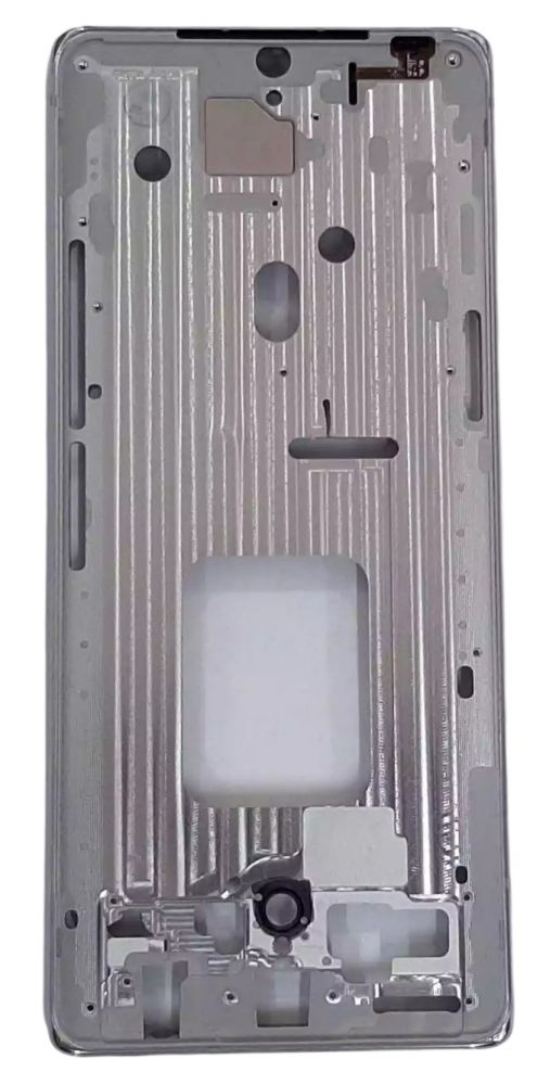 LCD Frame Middle Chassis for LG Velvet - White by Maxbhi.com