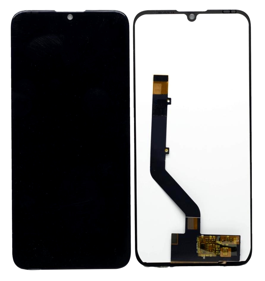 LCD with Touch Screen for Lava Z66 - Black by Maxbhi.com