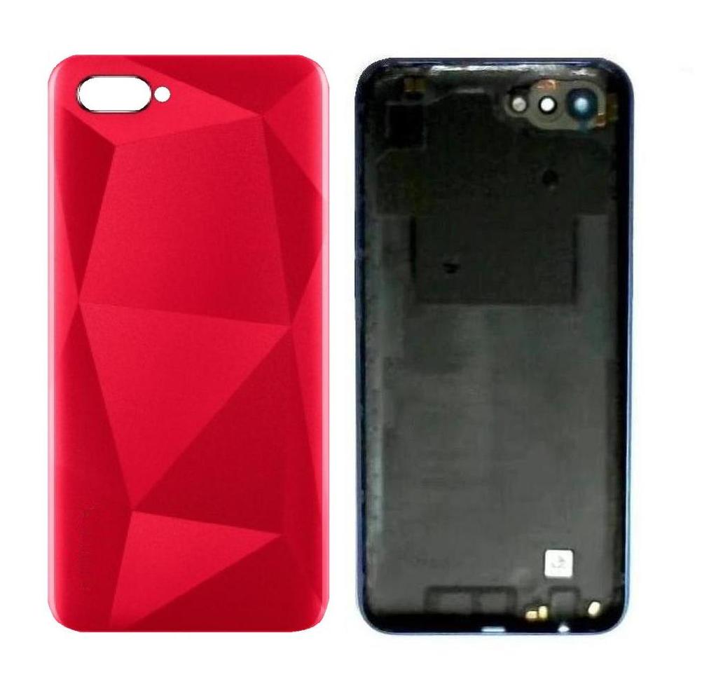 Back Panel Cover for Realme C2 - Red - Maxbhi.com