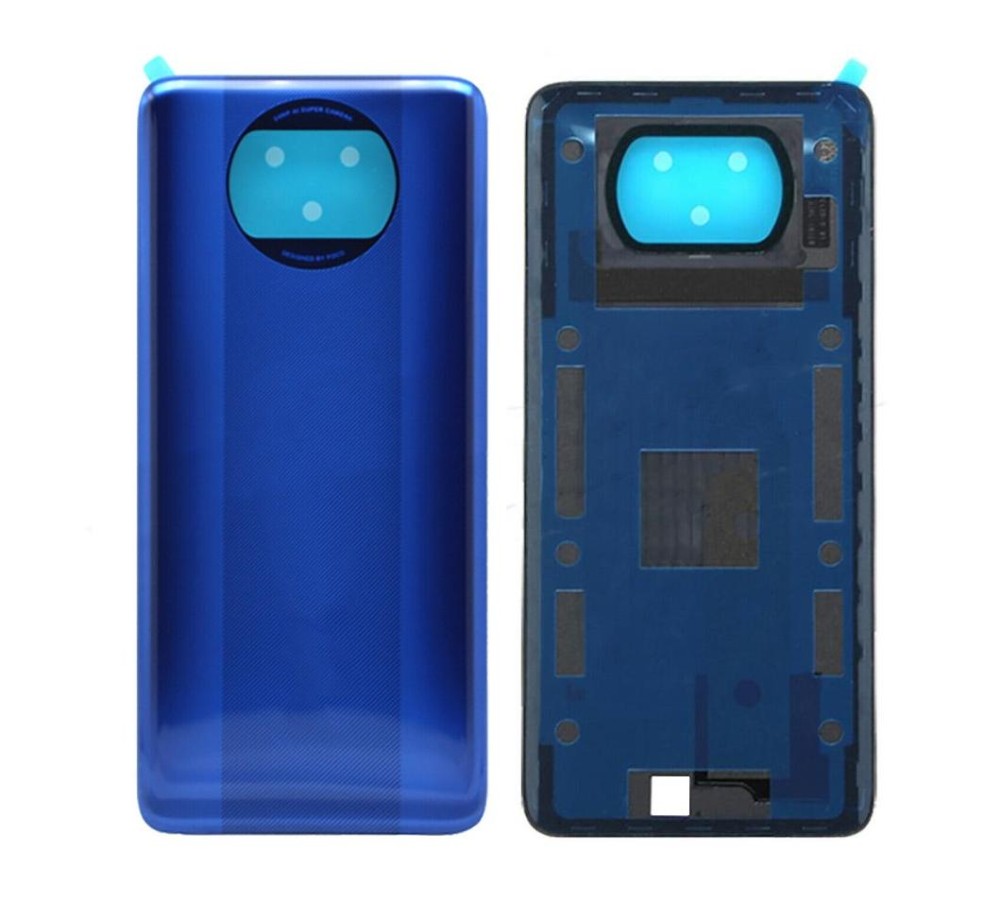 Back Panel Cover for Xiaomi Poco X3 NFC - Blue - Maxbhi.com