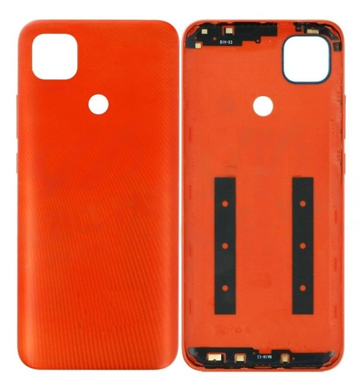 Back Panel Cover for Xiaomi Redmi 9C - Orange - Maxbhi.com
