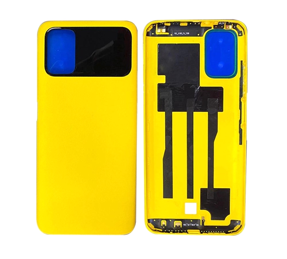 Back Panel Cover for Xiaomi Poco M3 - Yellow - Maxbhi.com