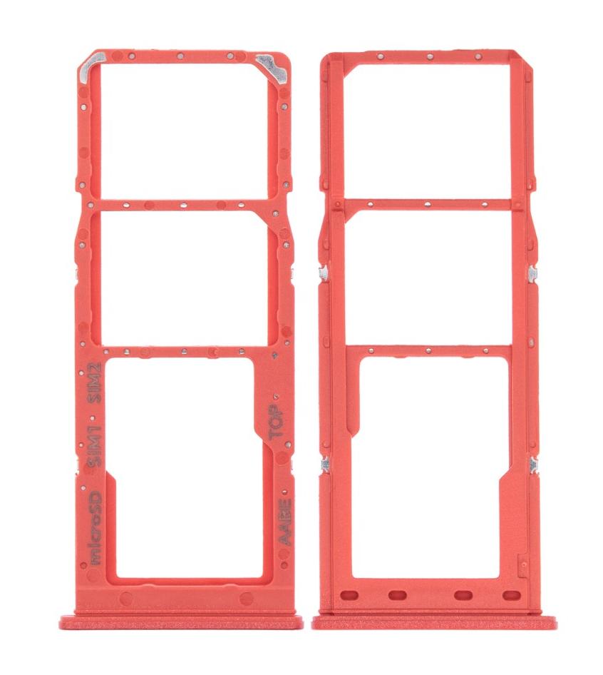 SIM Card Holder Tray for Samsung Galaxy A12 - Red - Maxbhi.com