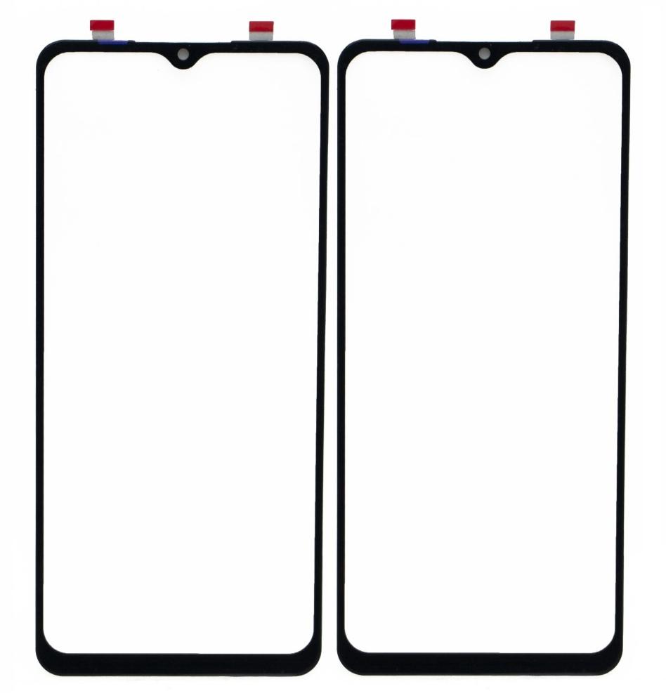 Replacement Front Glass for Samsung Galaxy A12 - Black by Maxbhi.com