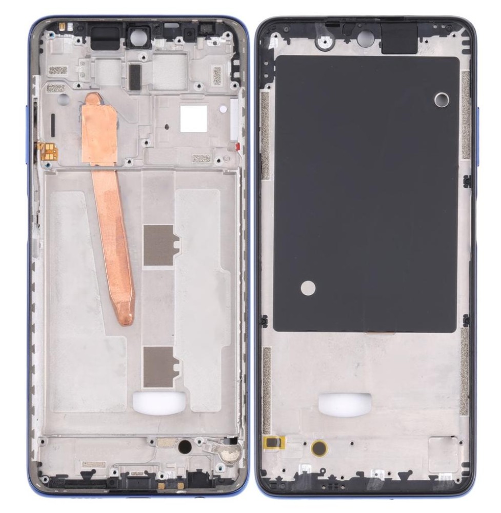 LCD Frame Middle Chassis for Xiaomi Poco X3 Pro - Blue by Maxbhi.com