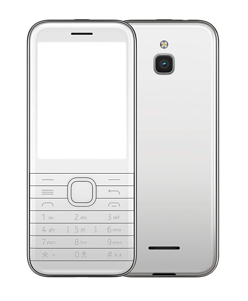 Full Body Housing for Nokia 8000 4G - White - Maxbhi.com