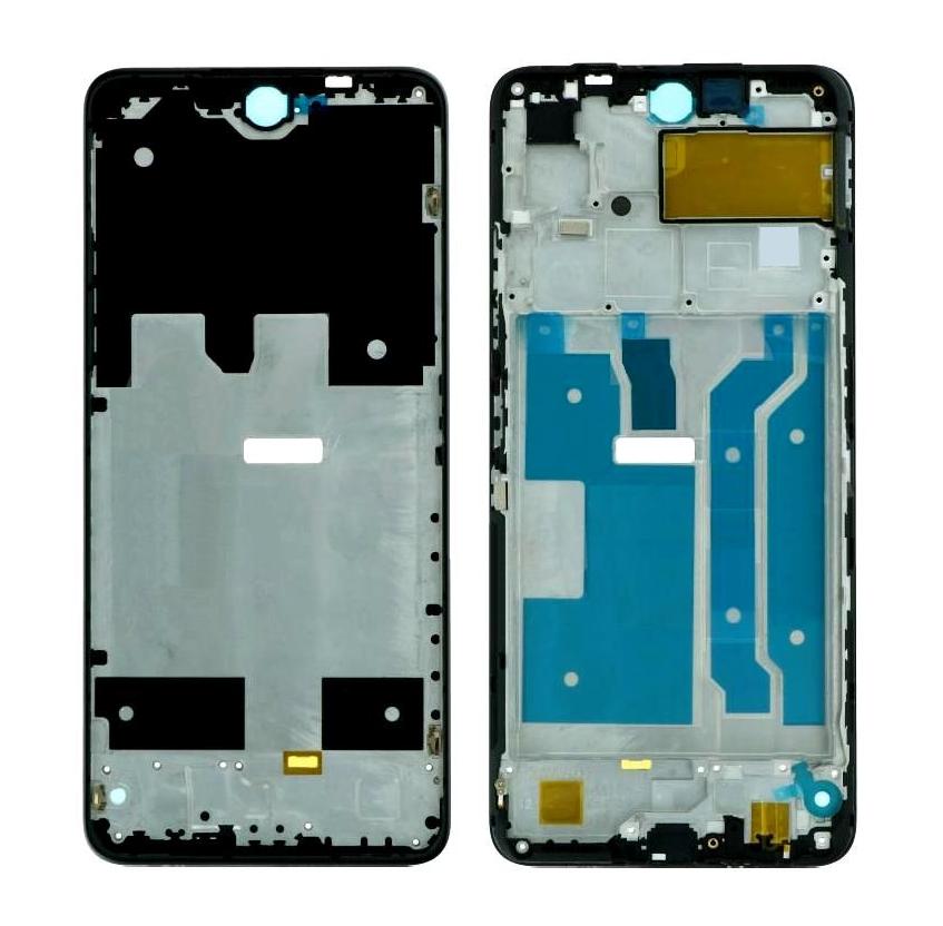 LCD Frame Middle Chassis for Huawei Y7a - Black by Maxbhi.com