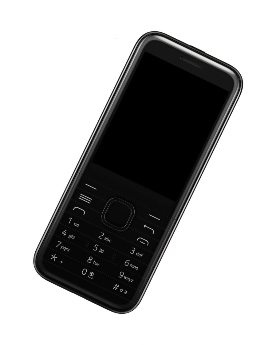 LCD Frame Middle Chassis for Nokia 8000 4G - Black by Maxbhi.com