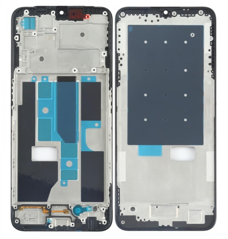 LCD Frame Middle Chassis for Oppo A55 5G - Black by Maxbhi.com