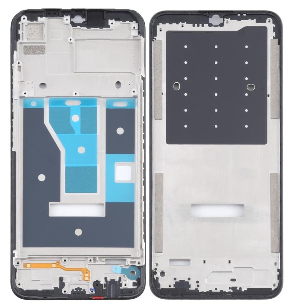 LCD Frame Middle Chassis for Realme C20 - Black by Maxbhi.com