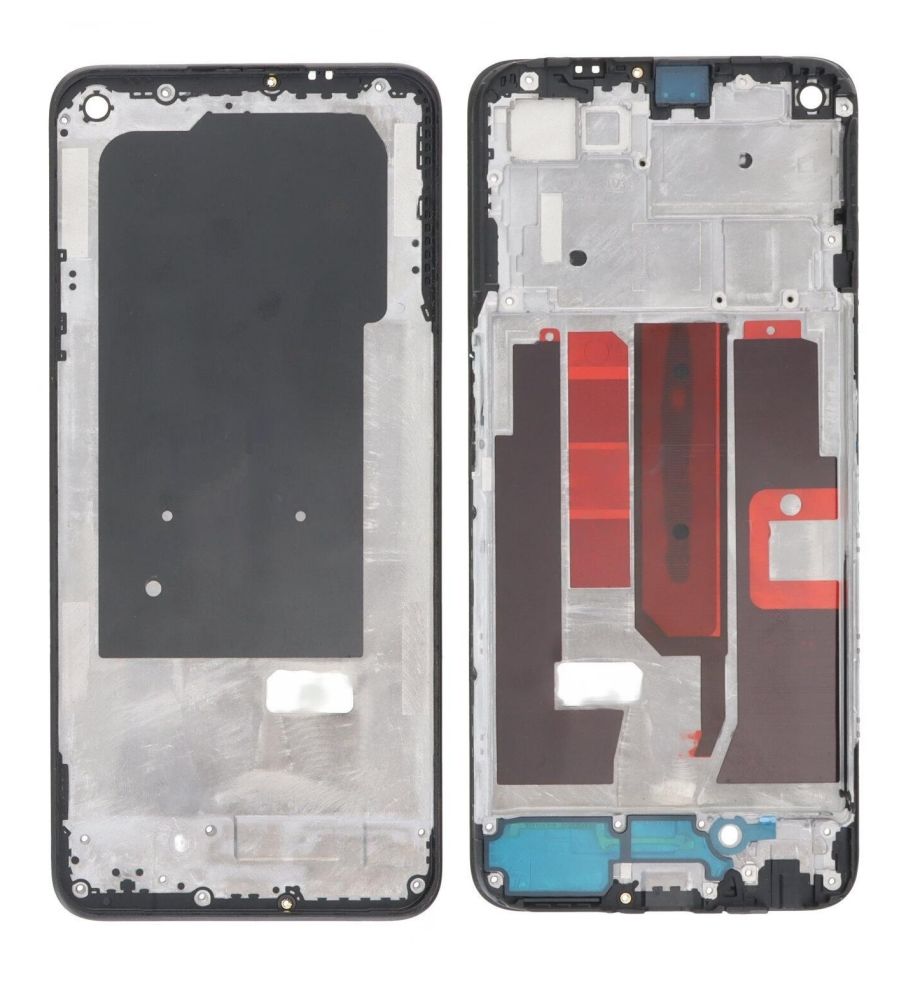 LCD Frame Middle Chassis for Oppo A74 5G - Silver by Maxbhi.com