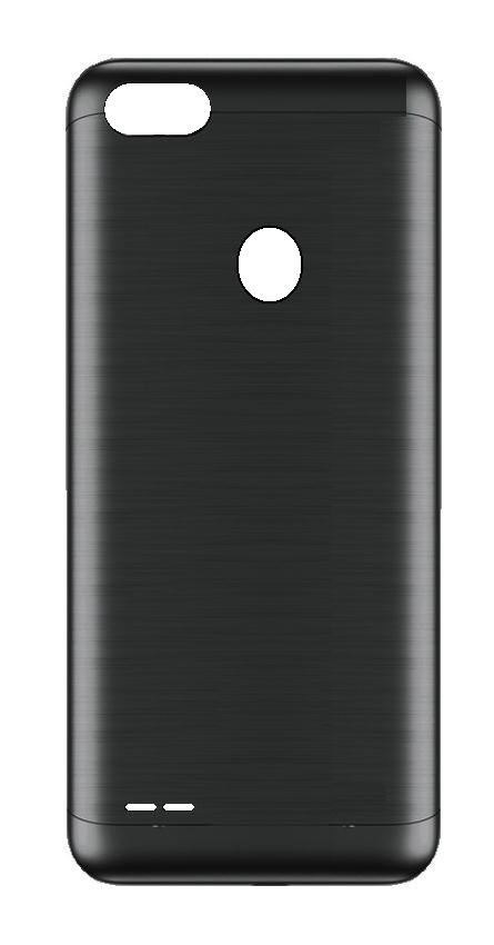 Back Panel Cover for ITEL S12 - Black - Maxbhi.com