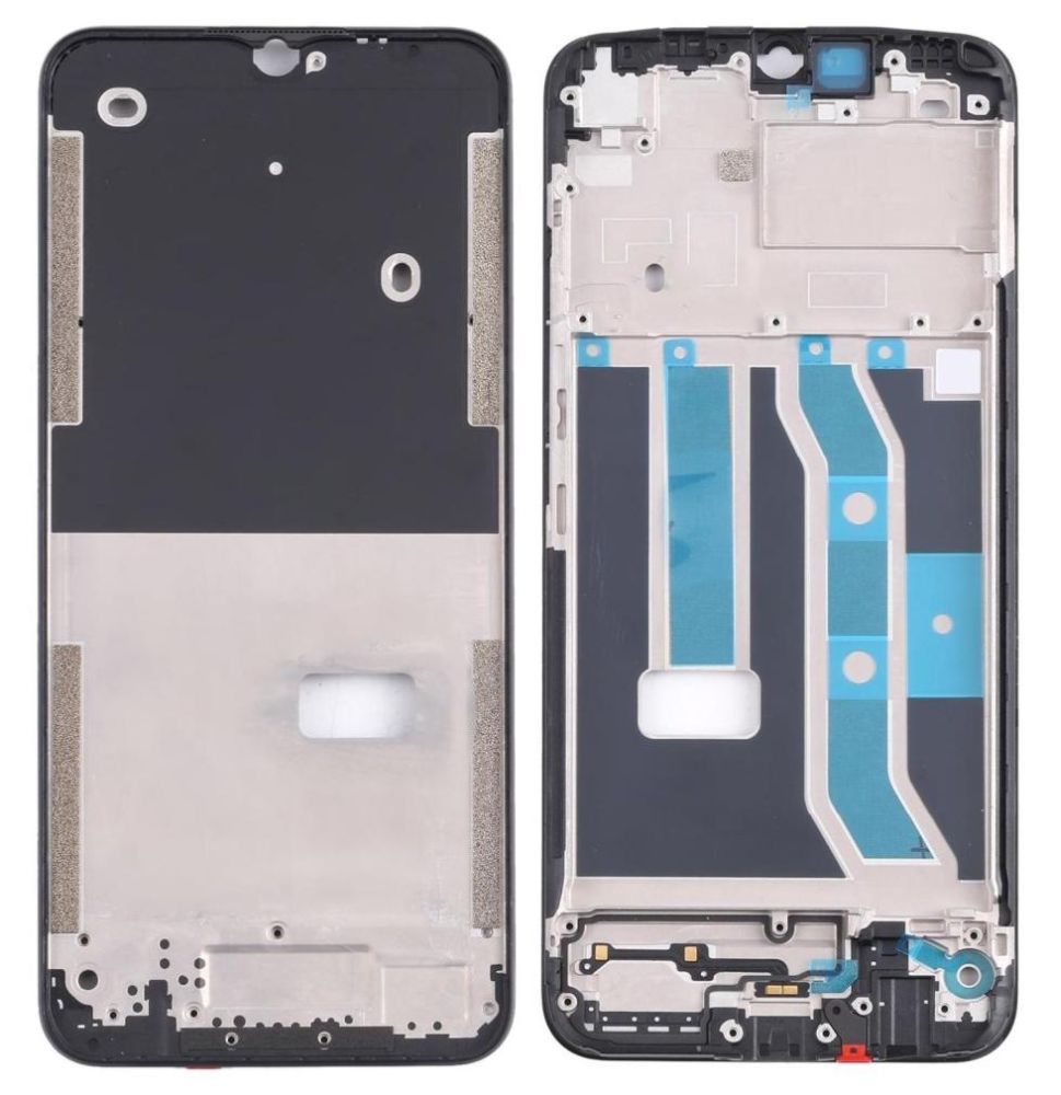 LCD Frame Middle Chassis for Realme C21Y - Black by Maxbhi.com