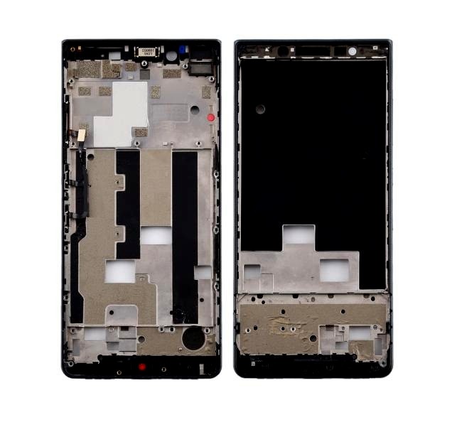 LCD Frame Middle Chassis for BlackBerry KEY2 - Red by Maxbhi.com