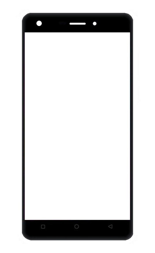 Replacement Front Glass for Vsun Mars Touch - White by Maxbhi.com