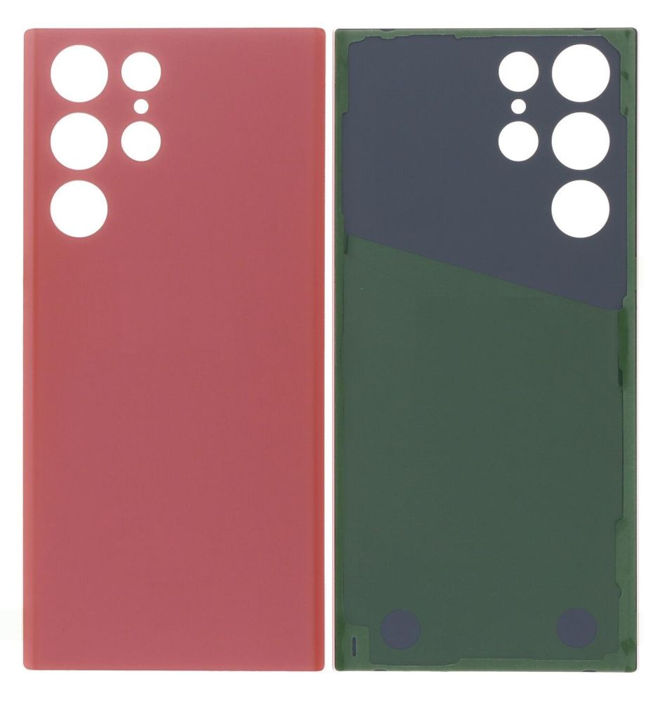 Back Panel Cover for Samsung Galaxy S22 Ultra 5G - Red - Maxbhi.com