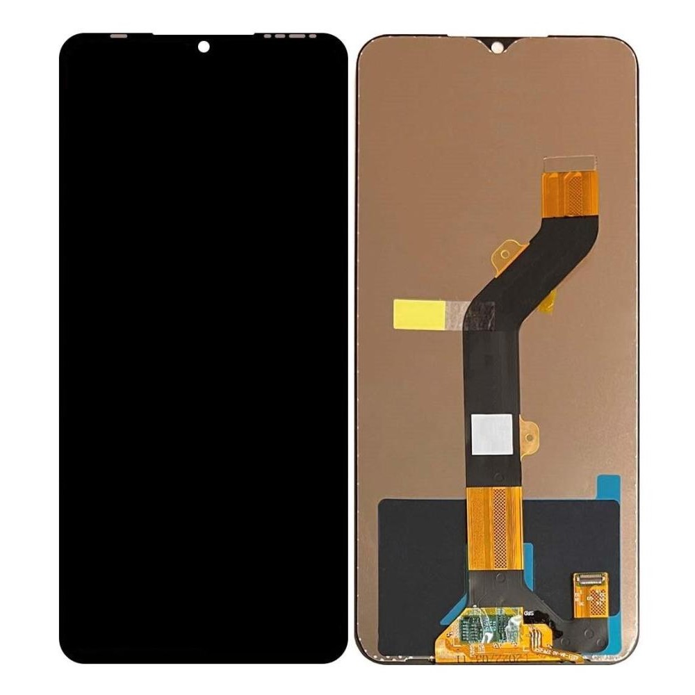 LCD with Touch Screen for Tecno Pop 5 Pro - White by Maxbhi.com
