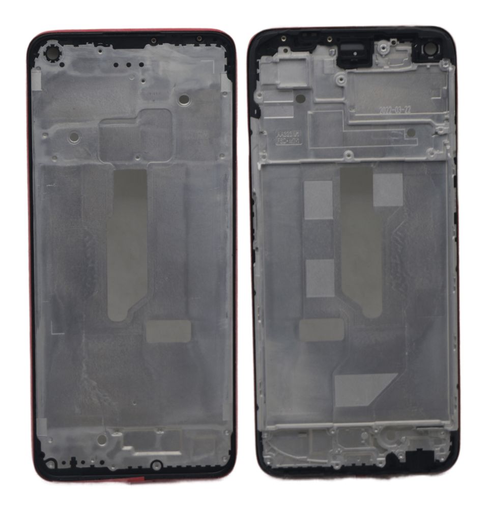 LCD Frame Middle Chassis for Oppo A96 4G - Black by Maxbhi.com