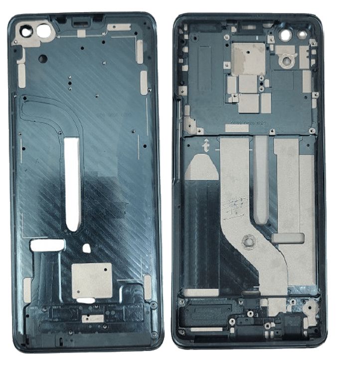 LCD Frame Middle Chassis for Tecno Phantom X - Black by Maxbhi.com