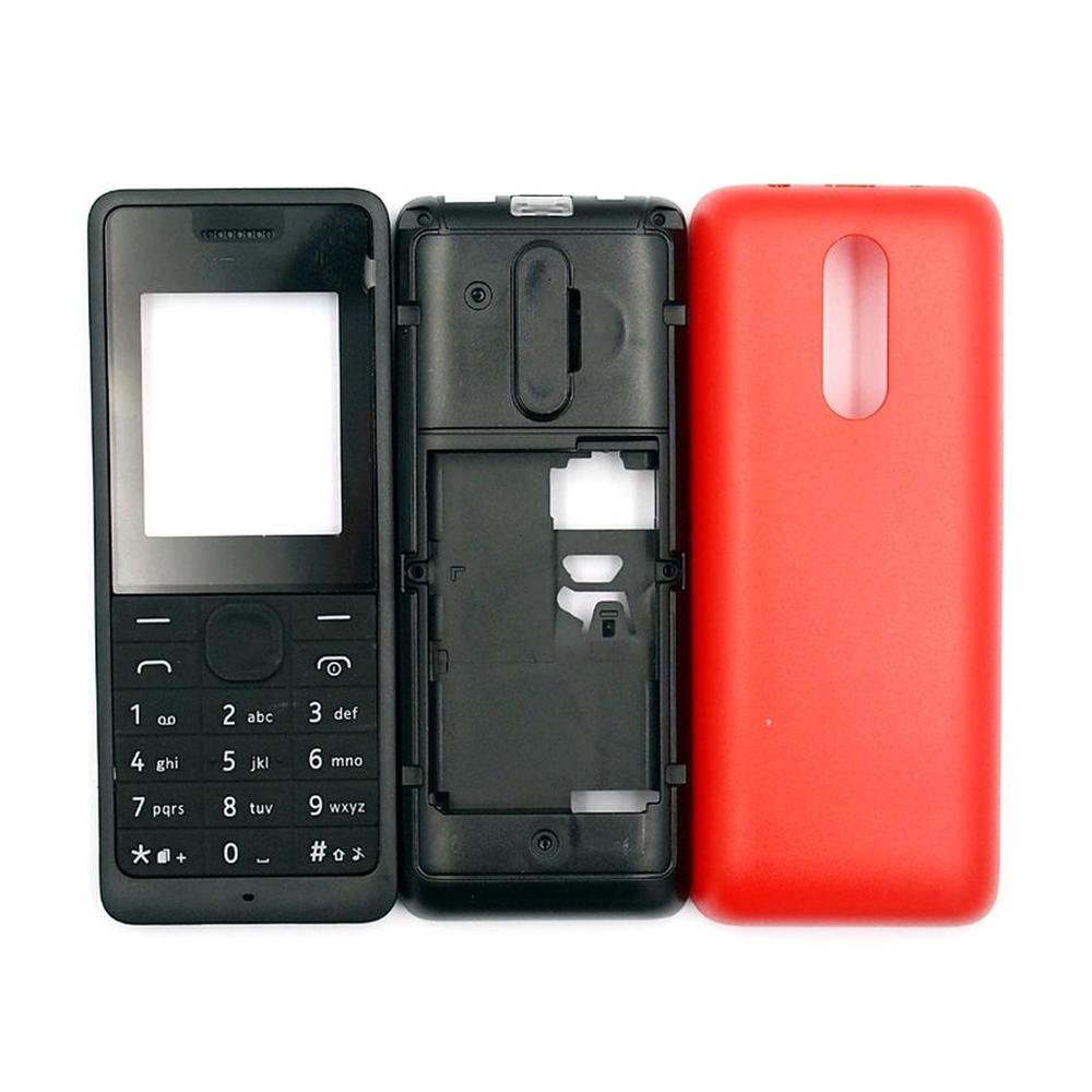 Full Body Housing for Nokia 106 - Red - Maxbhi.com