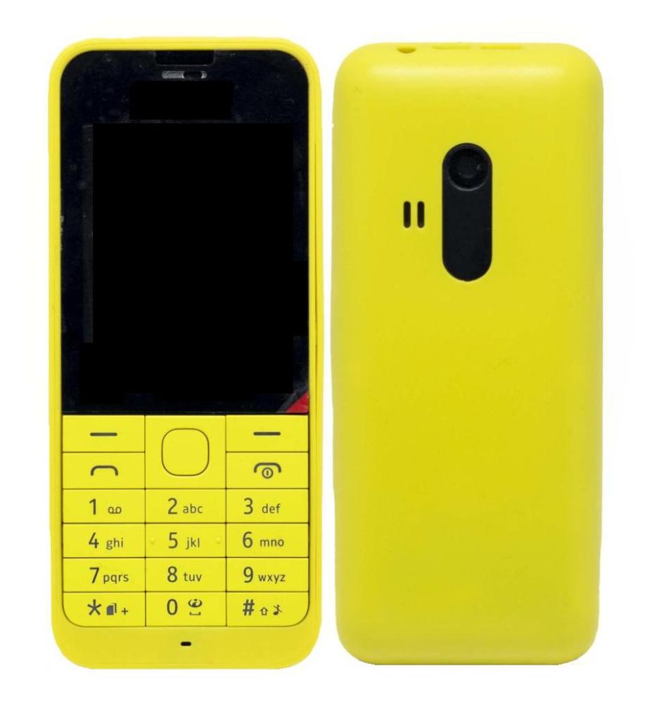 Full Body Housing for Nokia 220 - Yellow - Maxbhi.com
