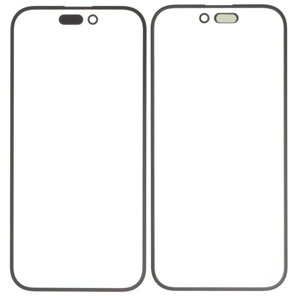 Replacement Front Glass for Apple iPhone 14 Pro - Black by Maxbhi.com