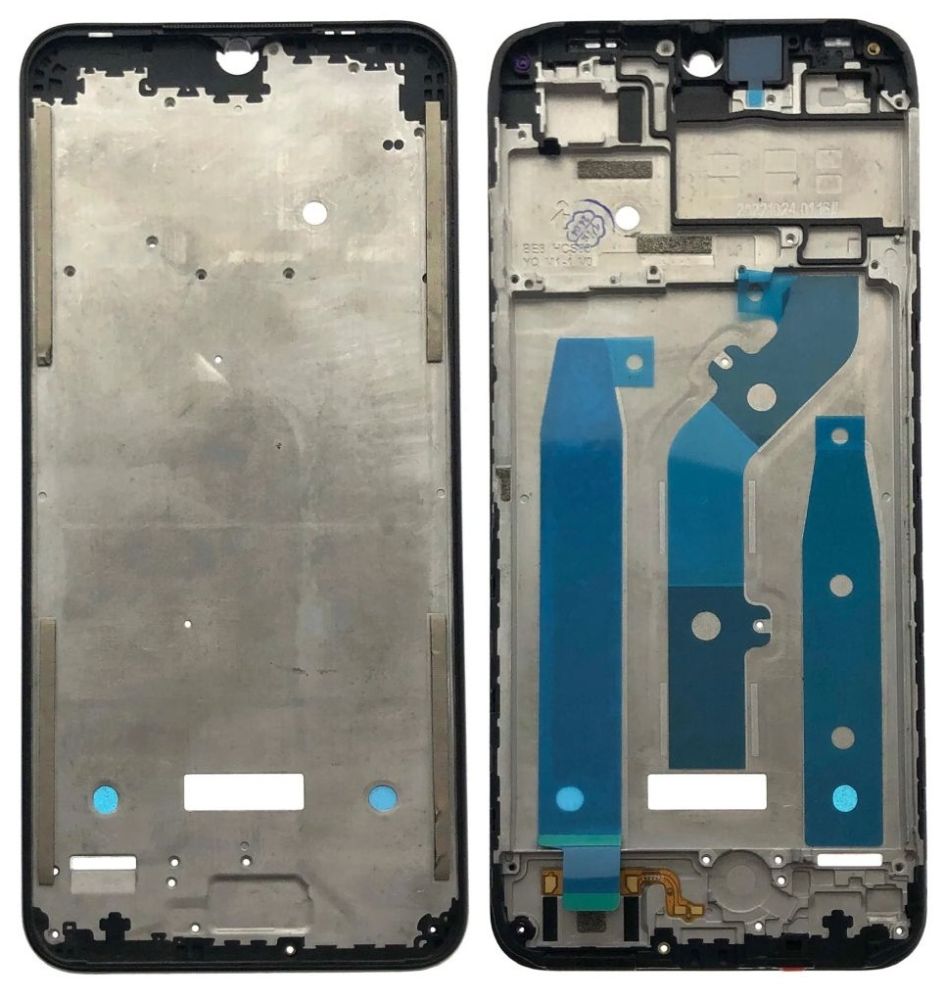 LCD Frame Middle Chassis for Tecno Pop 6 Pro - Black by Maxbhi.com