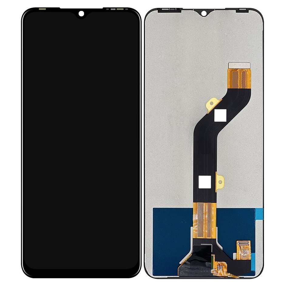 LCD with Touch Screen for Tecno Pop 6 Pro - White by Maxbhi.com