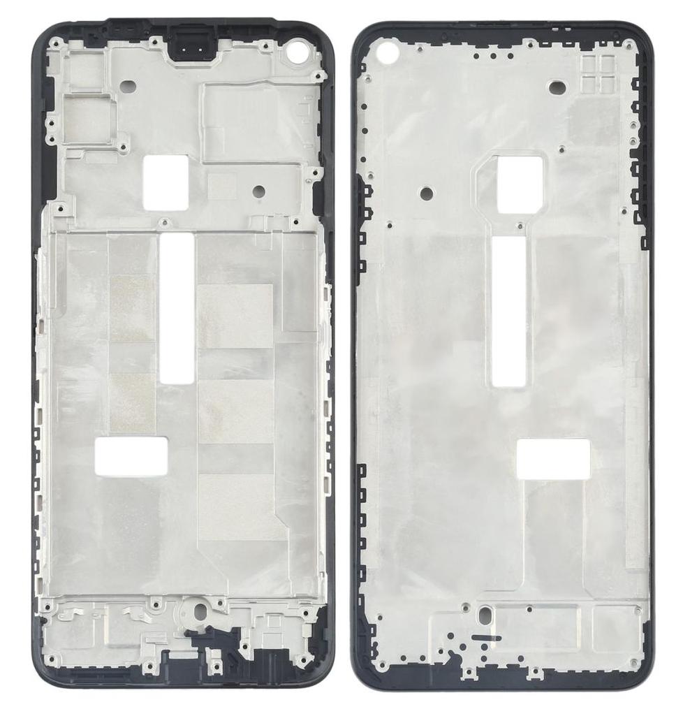LCD Frame Middle Chassis for Realme Q2 - Black by Maxbhi.com