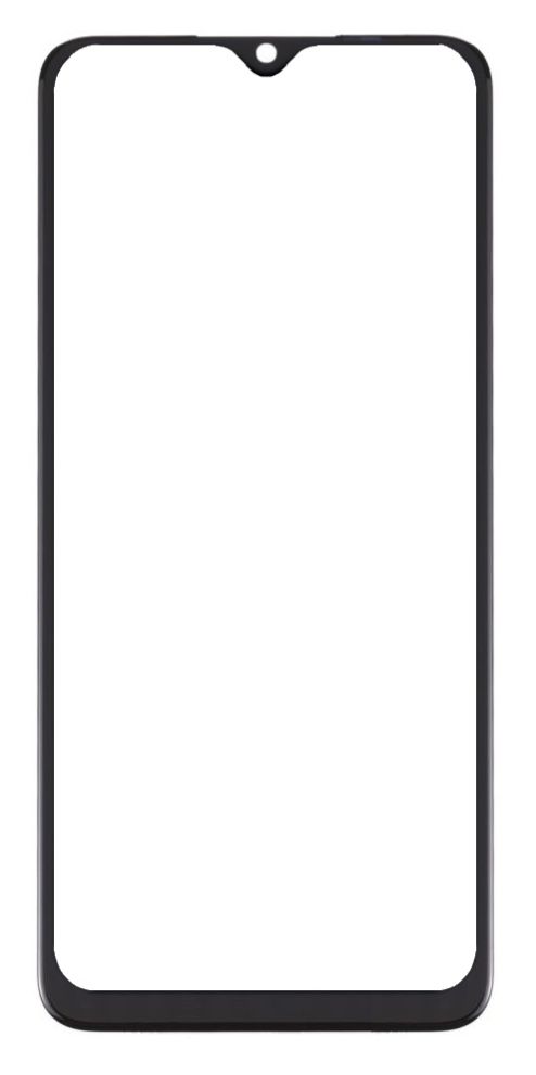 Replacement Front Glass for Oppo A56 5G - Black by Maxbhi.com