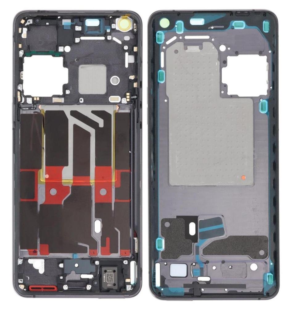 LCD Frame Middle Chassis for Oppo Find X5 Pro - Blue by Maxbhi.com