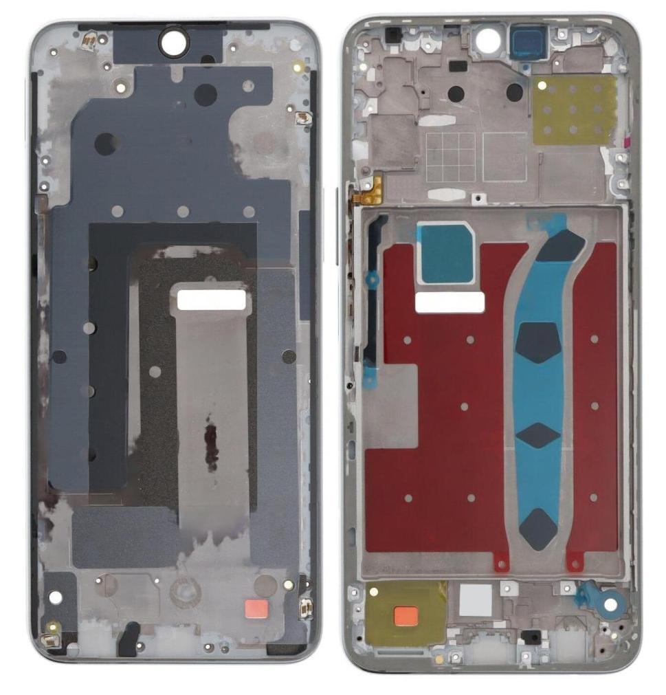 LCD Frame Middle Chassis for Honor X8 - White by Maxbhi.com