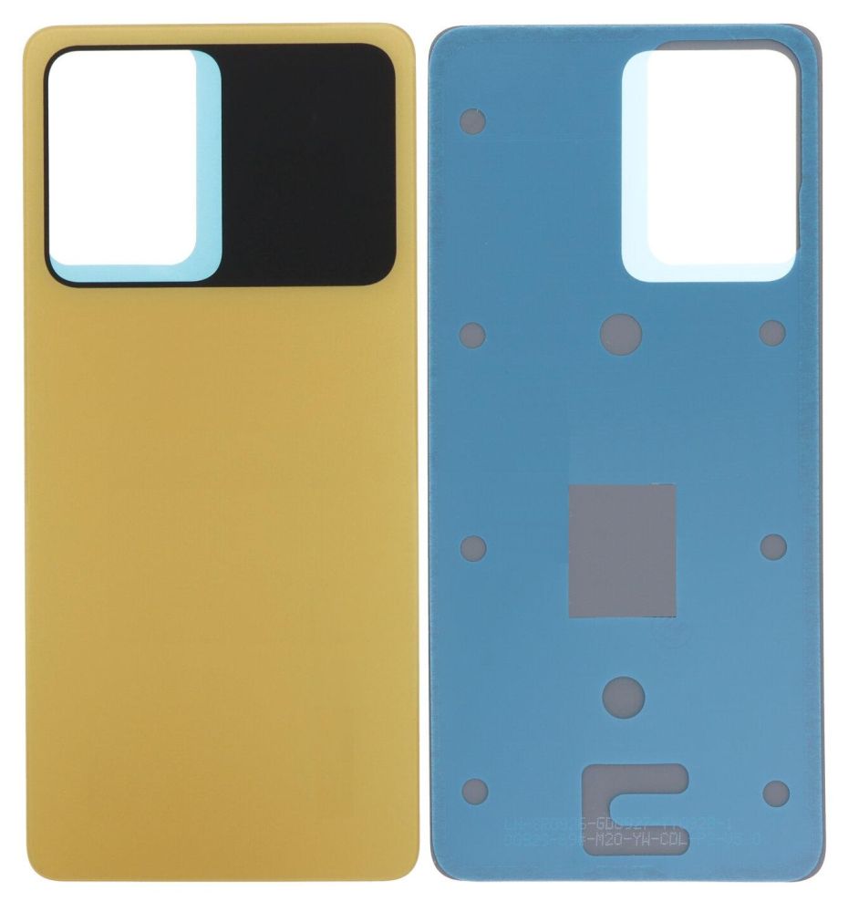 Back Panel Cover for Xiaomi Poco X5 Pro 5G - Yellow - Maxbhi.com