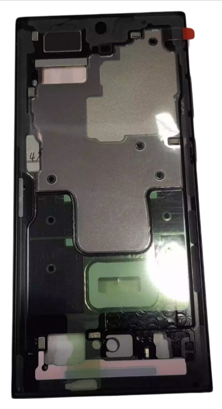LCD Frame Middle Chassis for Samsung Galaxy S23 Ultra - Red by Maxbhi.com