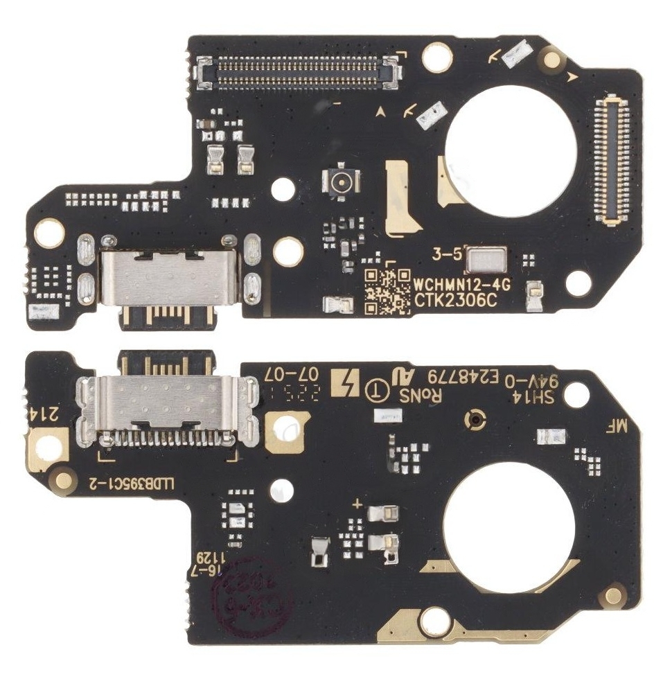 Charging Connector Flex PCB Board for Xiaomi Redmi Note 12 4G by Maxbhi.com