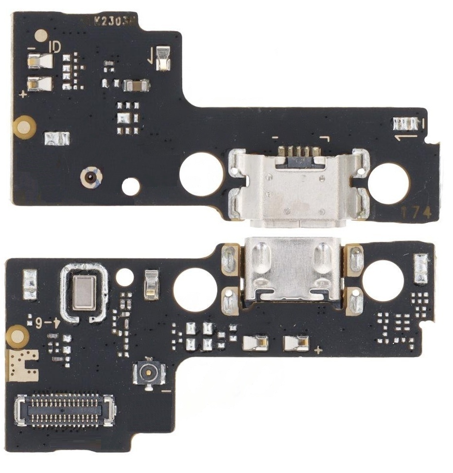 Charging Connector Flex PCB Board for Xiaomi Redmi 12C by Maxbhi.com