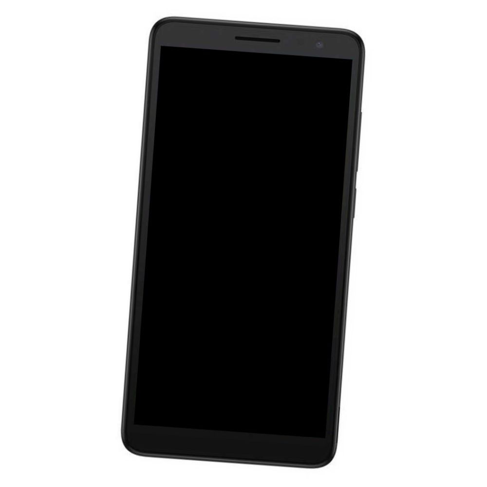 LCD Frame Middle Chassis for Alcatel 1B 2022 - Black by Maxbhi.com