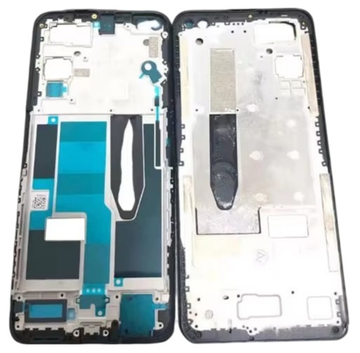 LCD Frame Middle Chassis for Realme Q3s - Black by Maxbhi.com