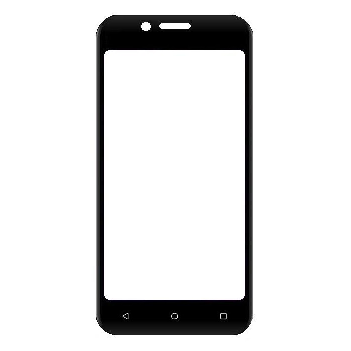 Replacement Front Glass for BLU Studio X10L 2022 - Black by Maxbhi.com