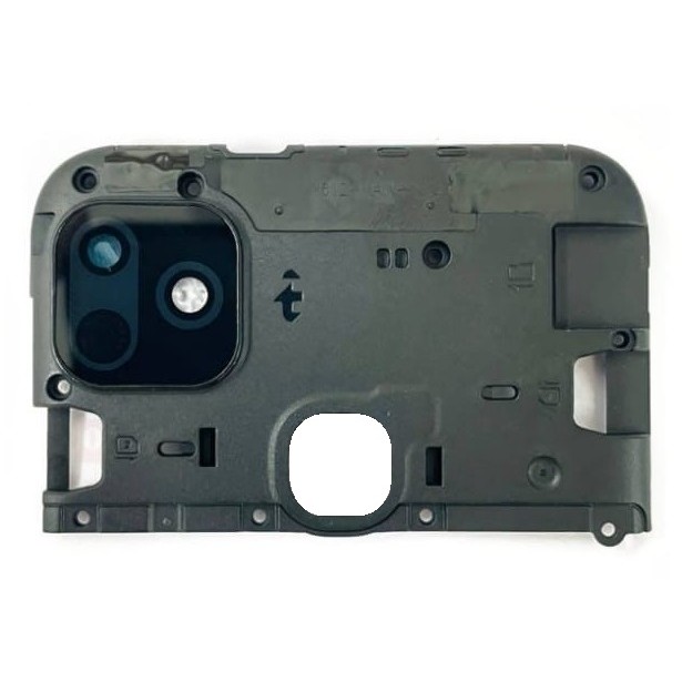 Camera Lens Glass with Frame for Infinix Smart HD 2021 Black by Maxbhi.com