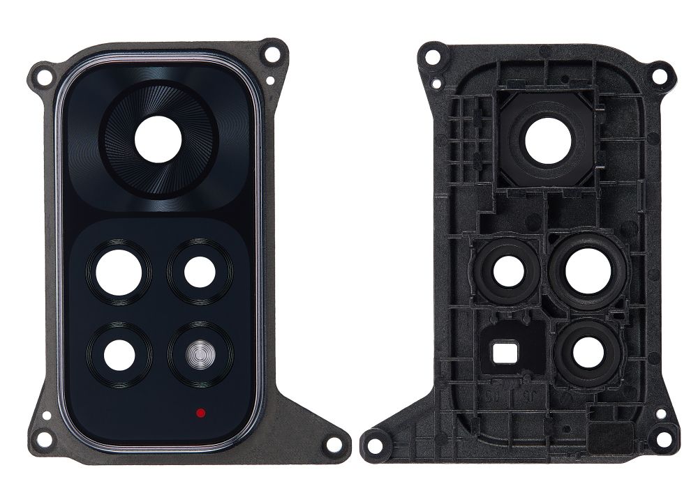 Camera Lens Glass with Frame for Xiaomi Redmi Note 11 Black by Maxbhi.com