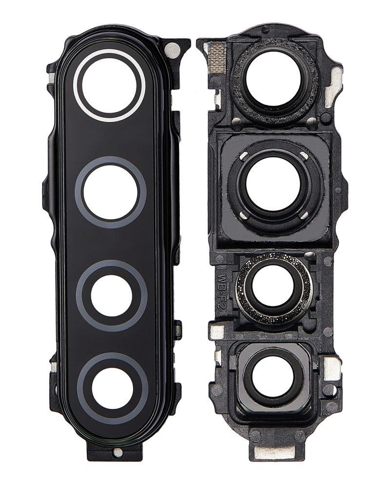 Camera Lens Glass with Frame for Xiaomi Redmi Note 8 Black by Maxbhi.com