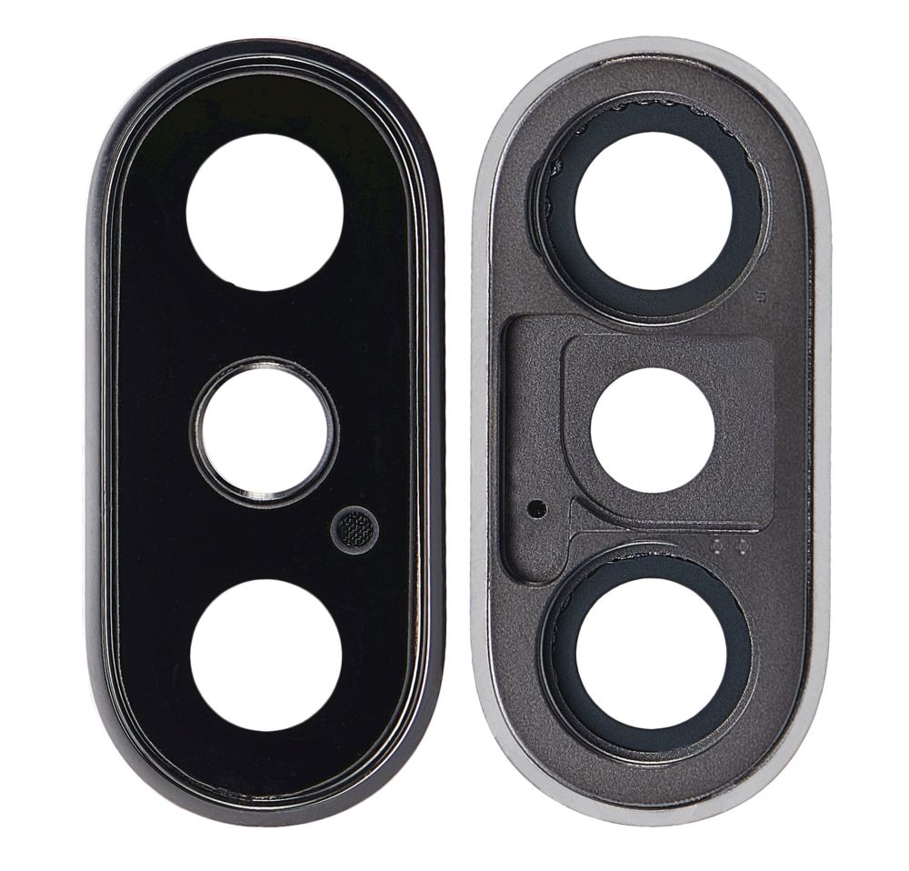 Camera Lens Glass with Frame for Apple iPhone XS White by Maxbhi.com